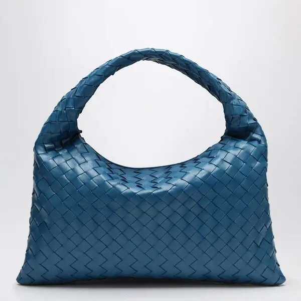 Bottega Veneta Small Intrecciato Hop Bag - Blue
