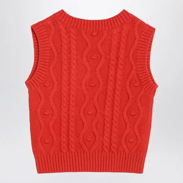 MINI RODINI Cable-knit Slipover