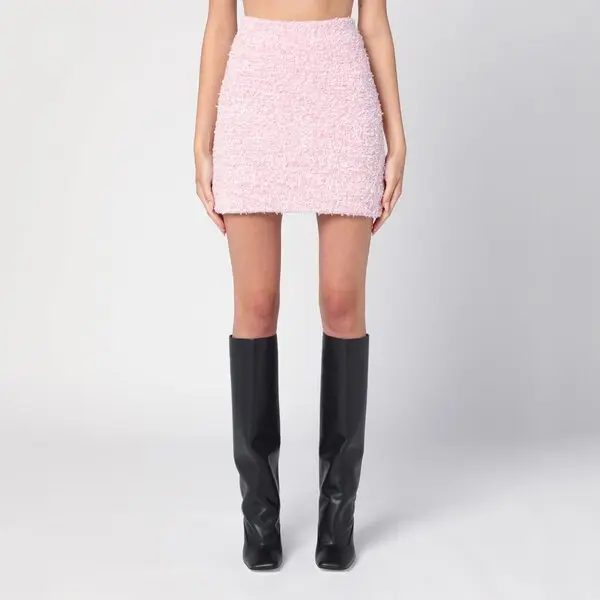 Balenciaga Cotton-blend Tweed Knit Mini Skirt