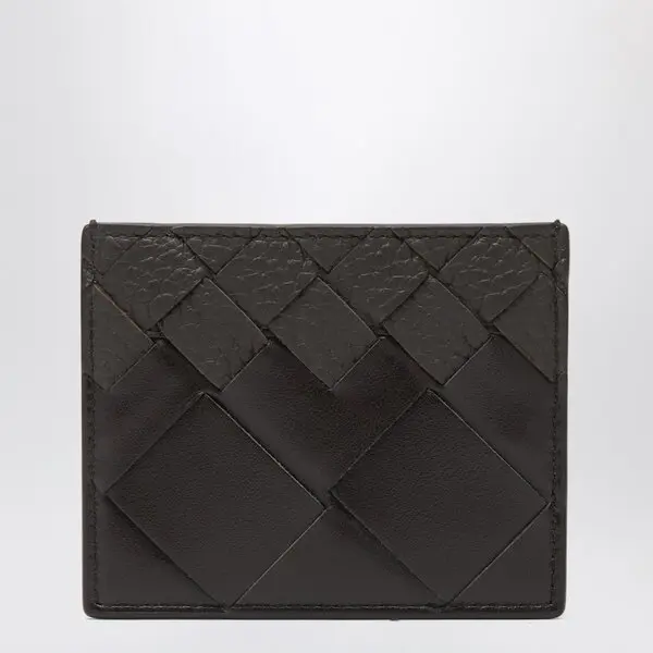 Bottega Veneta Card Holder Fondente In Intrecciato - Brown