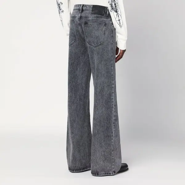 BASKETCASE Wide-leg Vintage Denim Jeans - Black