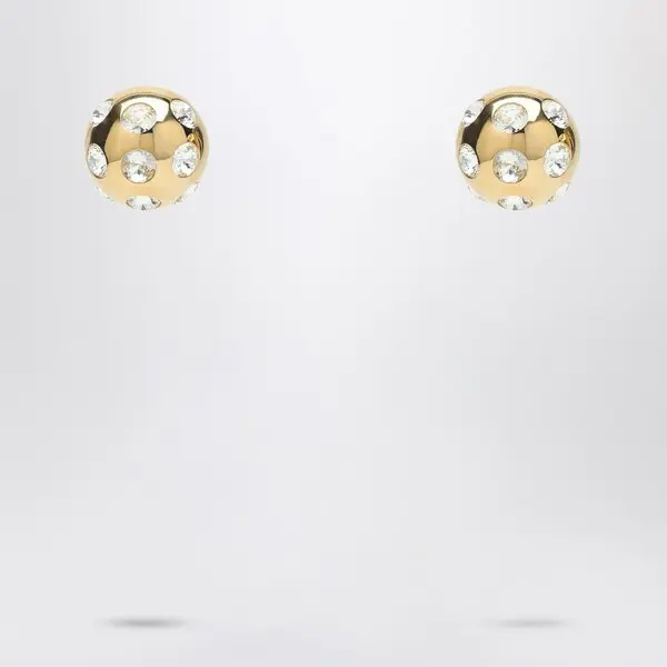 Jacquemus Rhinestone Stud Earrings - Metal