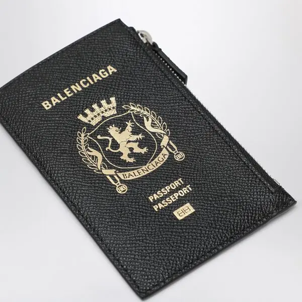 Balenciaga Leather Passport Holder And Wallet