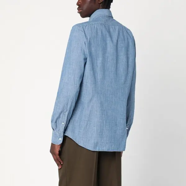 XACUS Light Denim Tailor Fit Shirt
