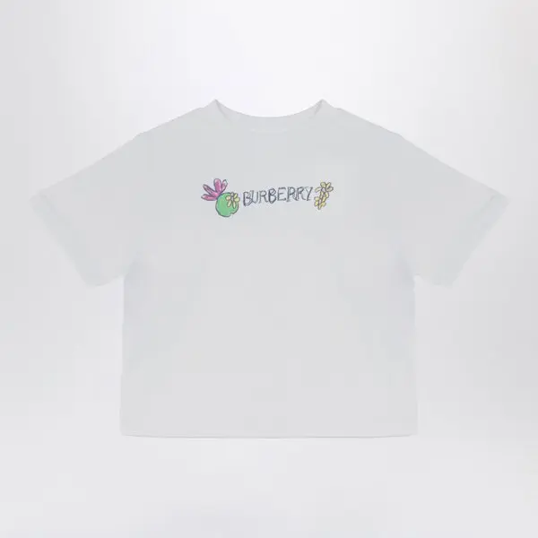 Burberry Crew-neck T-shirt With Logo - White