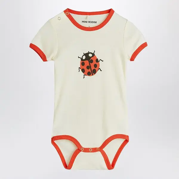 MINI RODINI Bodysuit With Ladybug