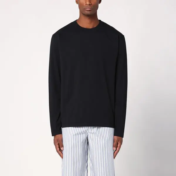 TEKLA Pyjama Crew-neck Sweater - Black