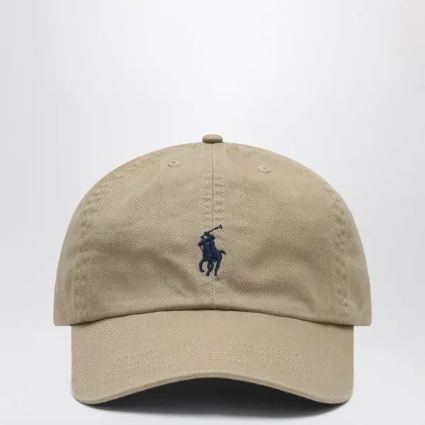 Polo Ralph Lauren Baseball Cap With Embroidered Logos - Beige