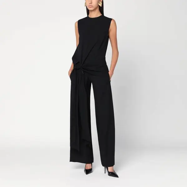 Alaïa Full Jumpsuit With Belt - Black