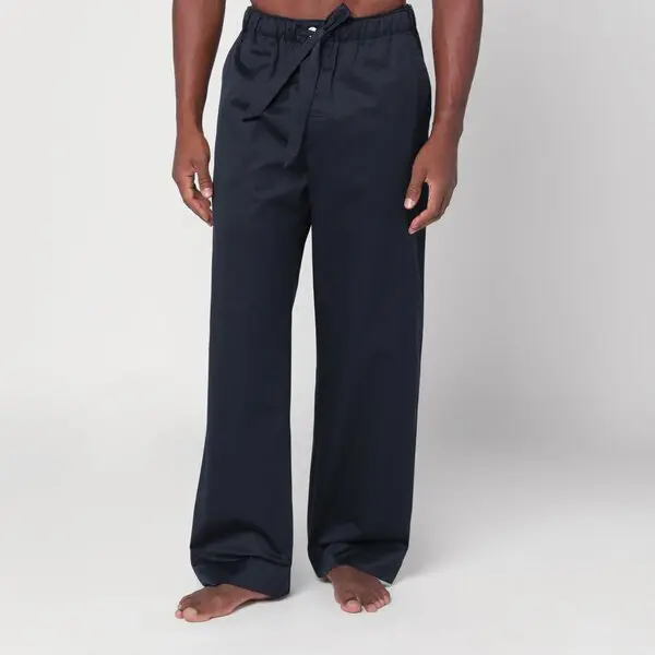 TEKLA White Pyjama Trousers - Blue