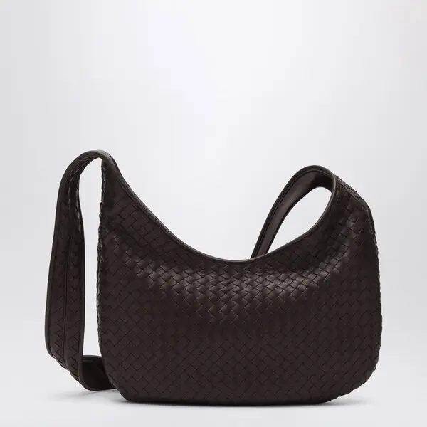 Bottega Veneta Shoulder Bag In Intrecciato Lambskin - Brown