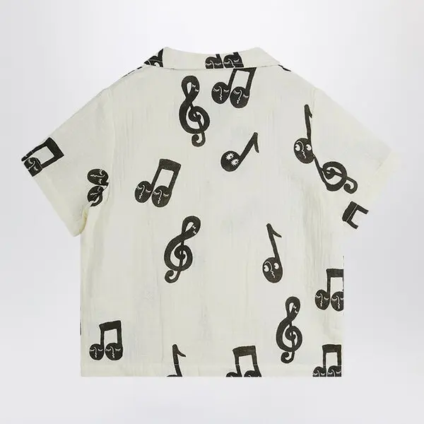 MINI RODINI Shirt With Musical Notes