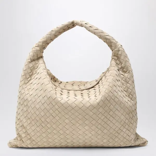 Bottega Veneta Large Suede Shoulder Bag - Beige
