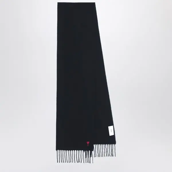 Ami De Coeur Wool Scarf - Black