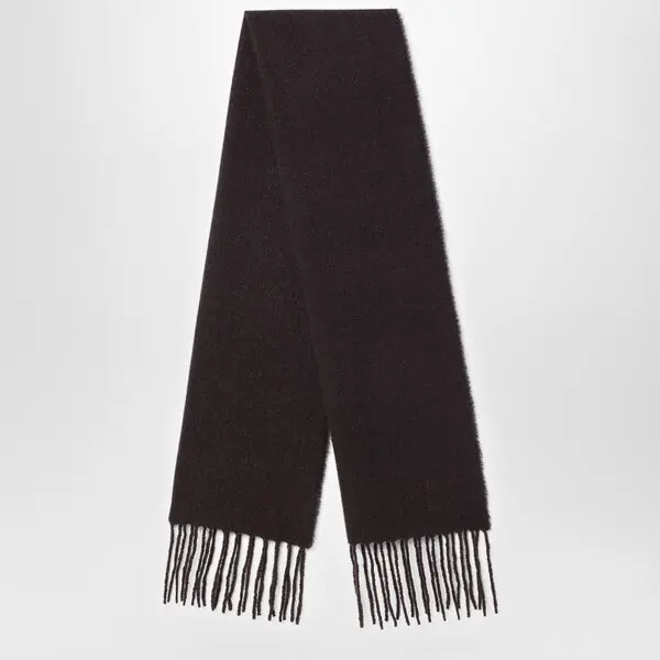Destin Ebony Wool And Cahsmere Scarf - Brown