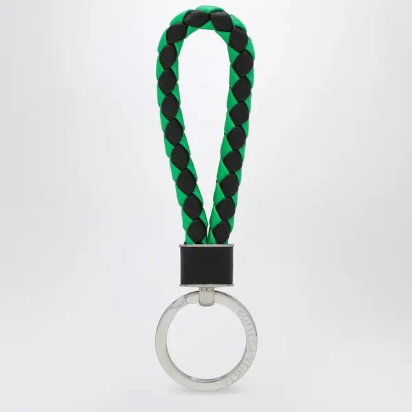 Bottega Veneta Intrecciato Leather Keyring - Green
