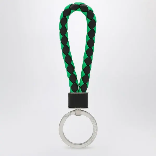 Bottega Veneta Intrecciato Leather Keyring - Green