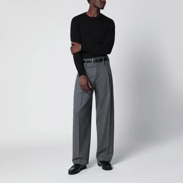 DRUMOHR Merino Wool Crew-neck Sweater - Black