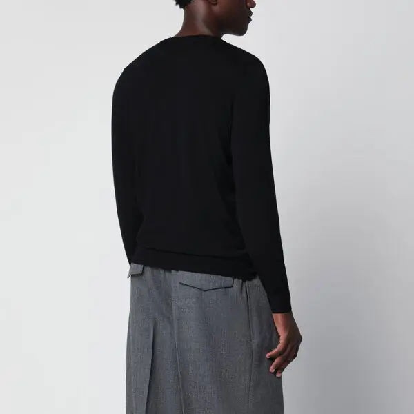 DRUMOHR Merino Wool Crew-neck Sweater - Black