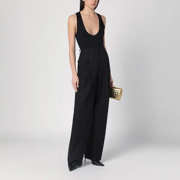 THELATEST Wide Axel Trousers - Black