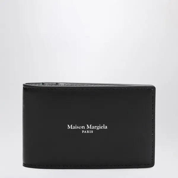 MAISON MARGIELA Button Card Holder With Logo - Black