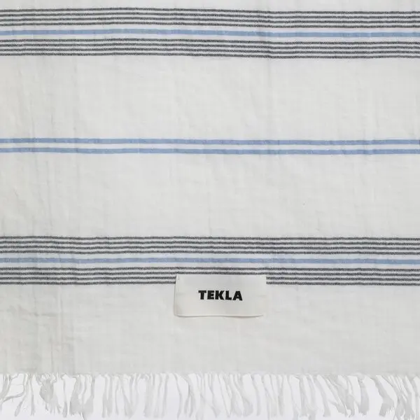 TEKLA Beach Towel With Striped Pattern