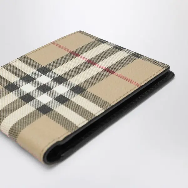 Burberry Bi-fold Wallet With Check Pattern