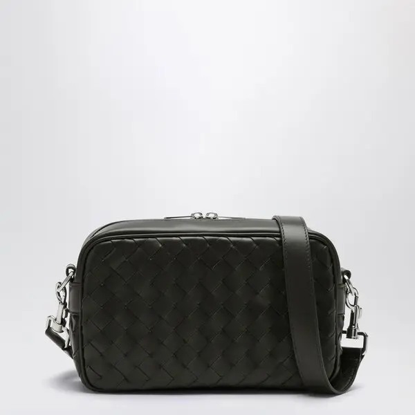 Bottega Veneta Intrecciato Leather Camera Bag - Green
