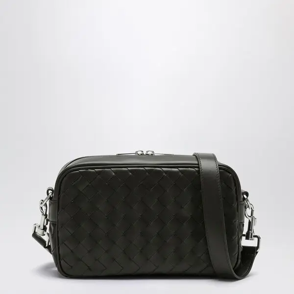Bottega Veneta Intrecciato Leather Camera Bag - Green