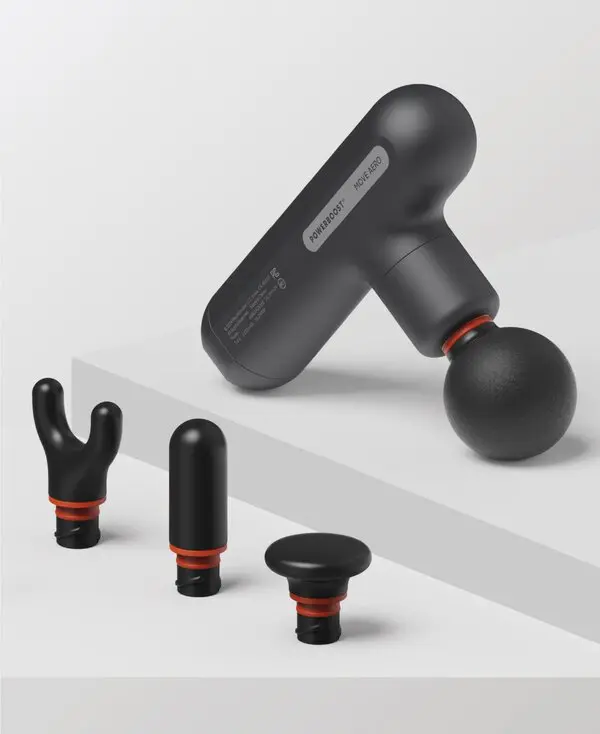 SHARPER IMAGE Powerboost Move Aero Portable Percussion Massager - Grey