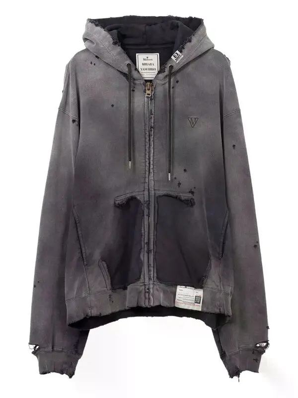 Mihara Yasuhiro Sun Faded Zip-up Hoodie