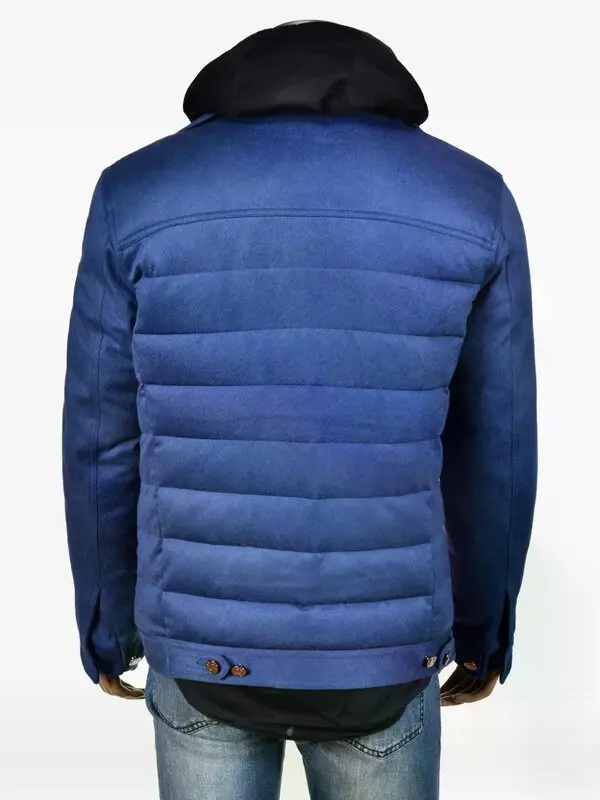 Kiton Quilted Jacket With Detachable Hood