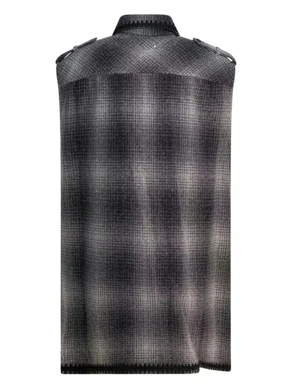 GOLDEN GOOSE Checked Mini Dress - Grey