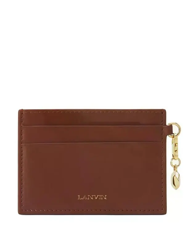 LANVIN Séquence Leather Cardholder - Brown