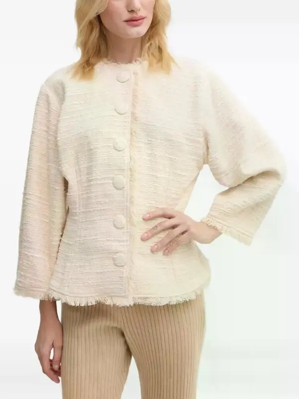 BY MALENE BIRGER Button Fringed Jacket