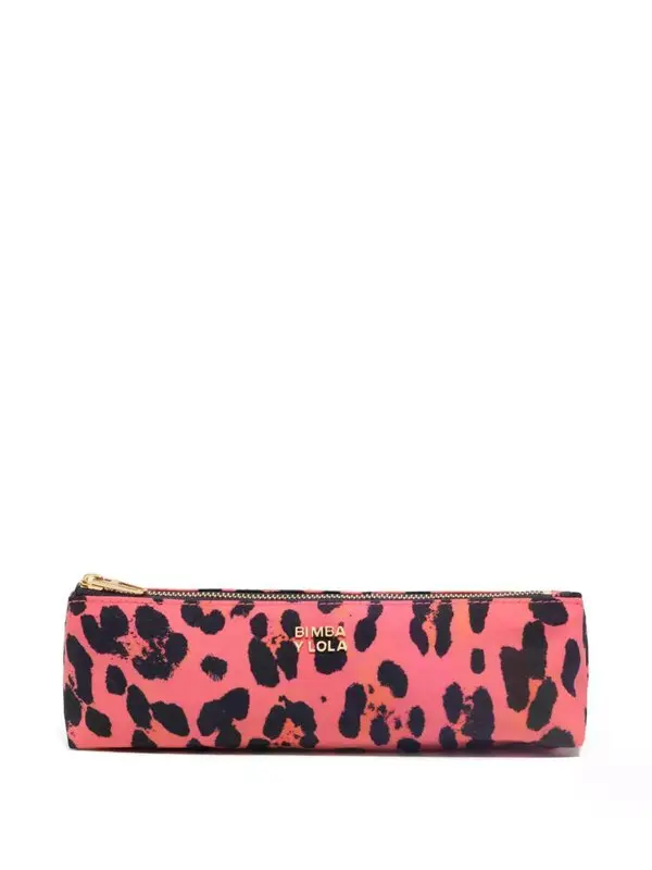 Bimba Y Lola Leopard-print Makeup Bag