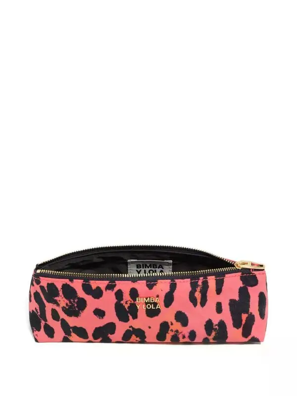 Bimba Y Lola Leopard-print Makeup Bag