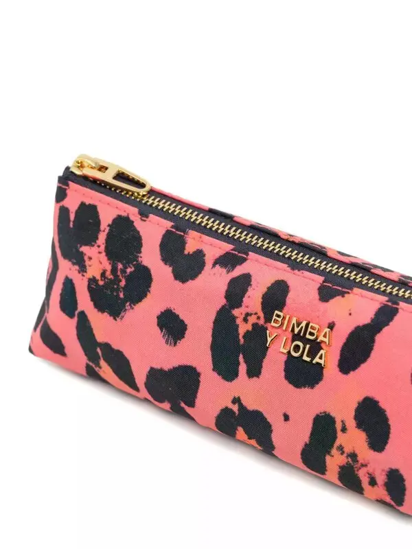 Bimba Y Lola Leopard-print Makeup Bag