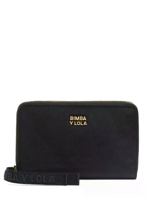 Bimba Y Lola Zip-around Wrist-strap Wallet - Black
