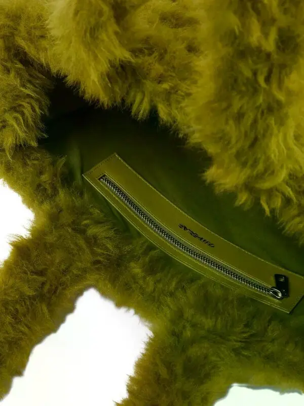 Camper Fluffy Tote Bag - Green