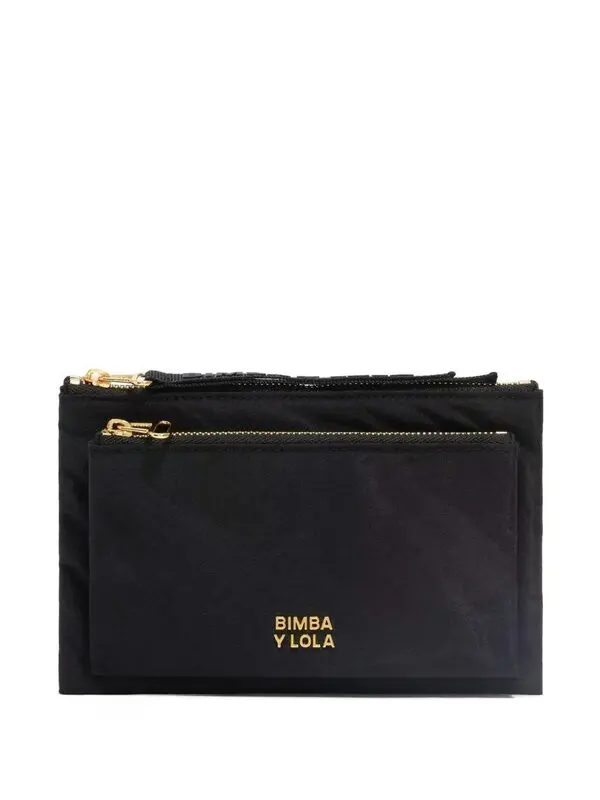 Bimba Y Lola Double-pocket Logo-detail Wallet - Black