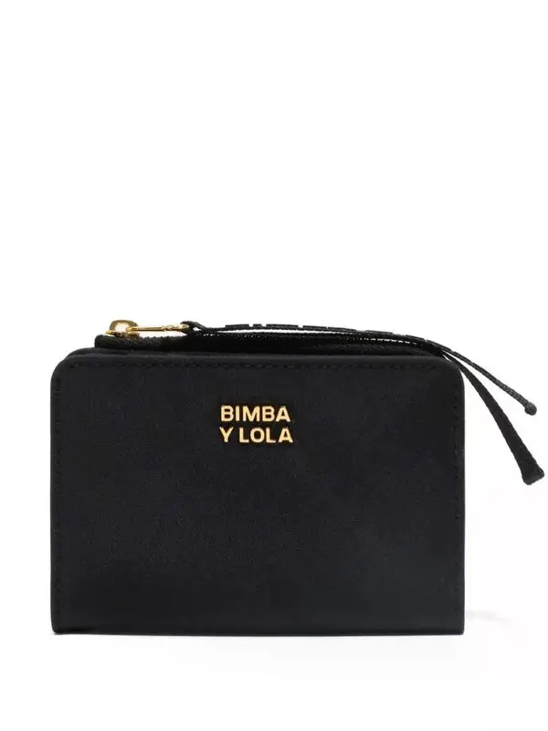 Bimba Y Lola Top-zip Logo Wallet - Black