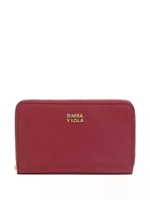 Bimba Y Lola Medium Logo-lettering Wallet - Red