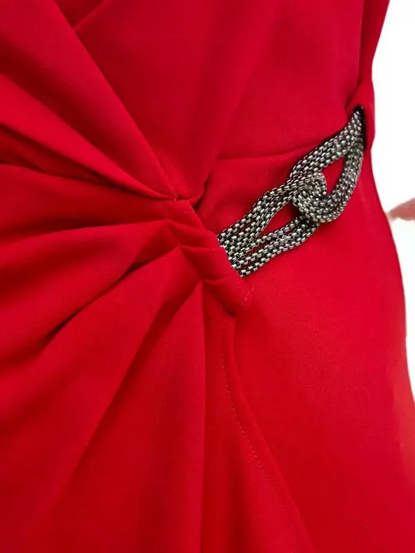 dkny red silk dress Red Silk Slip Dress