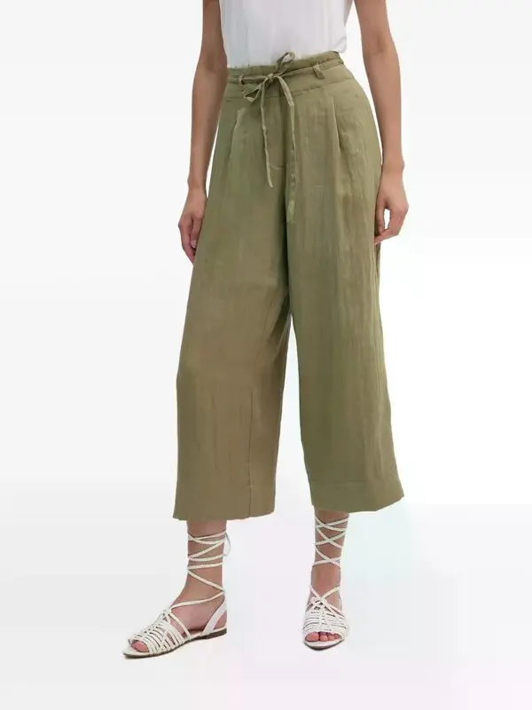 Dkny Tie-waist Pleated Trousers