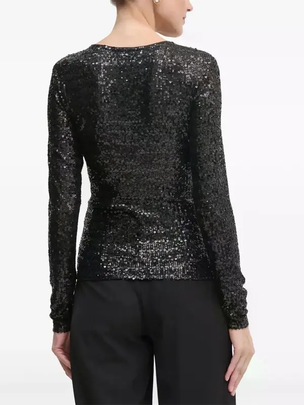 Dkny Sequin Long-sleeve Top