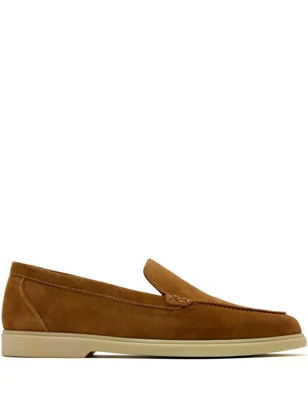 Magnanni Suede Loafers - Brown