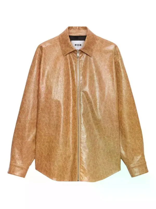 MSGM Collared Zip-up Coat