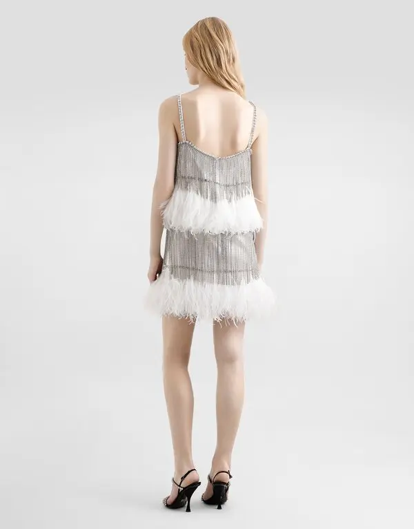 Dolce & Gabbana Satin Fringe Dress