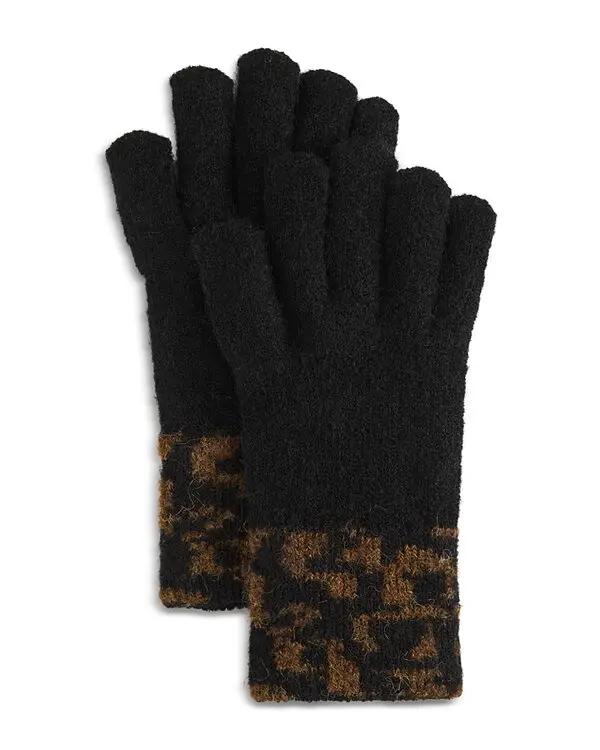 Aqua Animal Print Gloves - Zy Bronz
